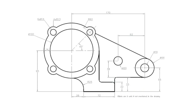 AutoCAD：練習問題用の図面20選【PDF付き】 | UMTCキャド